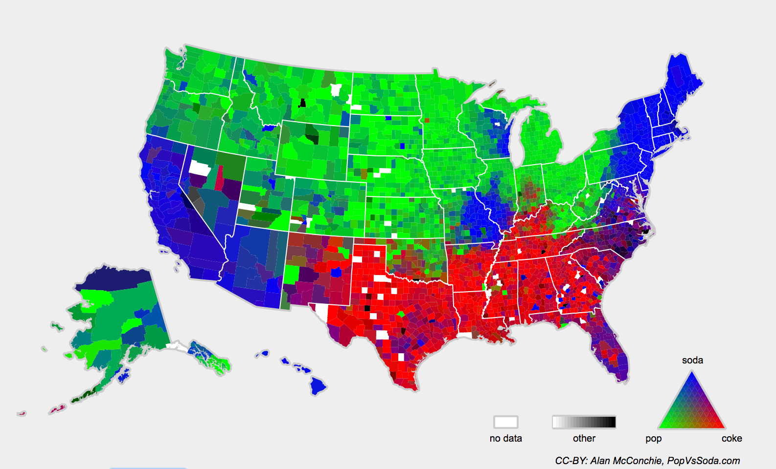 pop soda coke map